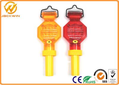 China Solar Powered Traffic Hazard Warning Strobe Lights With 2