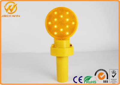 China High Brightness Hand Hold Traffic Warning Lights 12 LED Battery Powered for sale