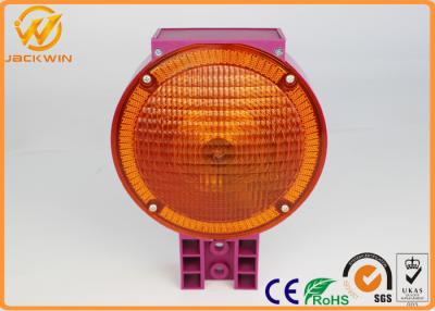 China Purple Blinking 932 Battery Powered LED Traffic Warning Lights IP65 Red / Yellow for sale