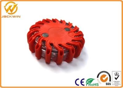 China Round Flashing Magentic ED Flare Traffic Warning Lights With Compression for sale