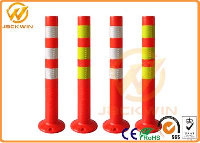 China Durable Road Safety Control Flexible Traffic Bollards , PA Traffic Warning Post for sale