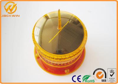 China Waterproof High Brightness Flashing Amber Solar LED Marine Lights For Airport for sale