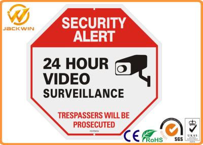 China 24 Hour Video Surveillance Camera Sign Reflective Aluminum PlateTraffic Sign Board for sale
