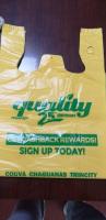 China LDPE Personalized White Reusable 11x17x21  Vest Carrier Bags for sale