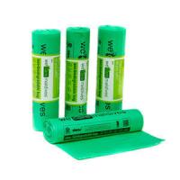 China PLA Eco Friendly Flat Compostable Tall Kitchen Trash Bags Can Liners for sale