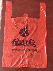 China Clothing Packaging Biodegradable Plastic Shopping Bags for sale