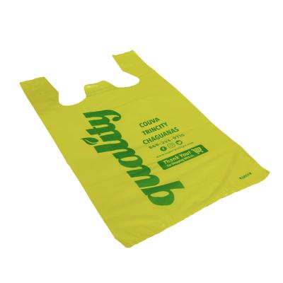 China 100% Green Biodegradable Bags T Shirt Snack Compostable Degradable Food Bags for sale