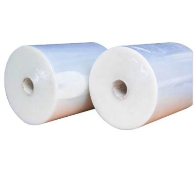 China PE Clear Cling Stretch Film Jumbo Rolls 450mm Width 23 Micron For Rewinding for sale
