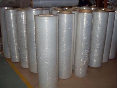 China 23 Micron LLDPE Stretch Film Roll for sale