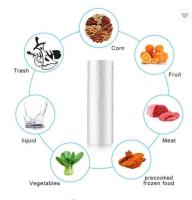 China Clear LDPE Flat Polythene Vegetable Supermarket Plastic Bags Roll for sale