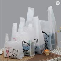 China Clear Biodegradable T Shirt Bags for sale