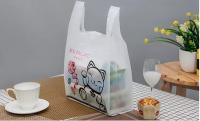 China Clear Biodegradable T Shirt Bags for sale