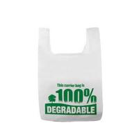 China T Shirt  Compostable Grocery Bags With Handle For Supermarket Shopping for sale