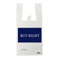 China Biodegradable PE Plain T Shirt Compostable Grocery Bags For Shopping Mall for sale
