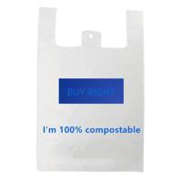 China Hdpe Ldpe Carrying Soft Loop Plastic Handle Eco Friendly Biodegradable Bags for sale