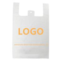China T Shirt  Compostable Grocery Bags With Handle For Supermarket Shopping for sale