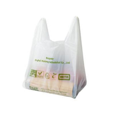 China Bio Waste Garbage Plastic Packaging Compostable Grocery Bags With Logo for sale