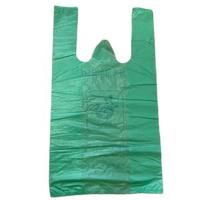China Biodegradable PE Plain T Shirt Compostable Grocery Bags For Shopping Mall for sale