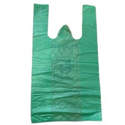China Biodegradable PE Plain T Shirt Compostable Grocery Bags For Shopping Mall for sale