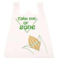 China 100% Compost Shopping Carry Corn Starch PLA Plastic Bags Polylactic Acid for sale