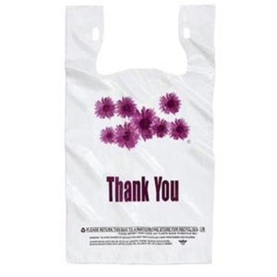 China Custom Packaging T Shirt Shopping Transparent Compostable Grocery Bags for sale