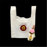 China Custom Packaging T Shirt Shopping Transparent Compostable Grocery Bags for sale