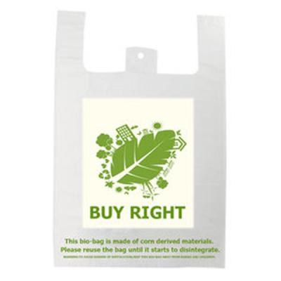 China 0.51 Mil Unprinted Food Small Clear Retail Plastic Biodegradable Grocery Bags for sale