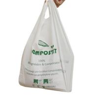 China Cornstarch Small Compostable Shopping Biodegradable Plastic Sleeves For Cards for sale
