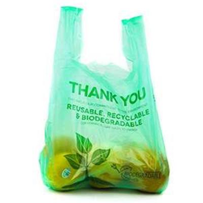 China Pp Hdpe Degradable Bio Shopping Cornstarch Compostable Supermarket Carrier Bags for sale