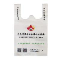 China Sweet Snack Shopping Small Plastic poly Black Biodegradable T Shirt Bags for sale