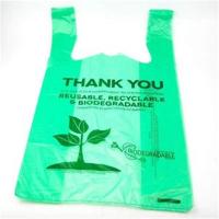 China 15x20cm Eco Friendly Plastic Custom Printed Biodegradable Carrier Bags With Logos for sale