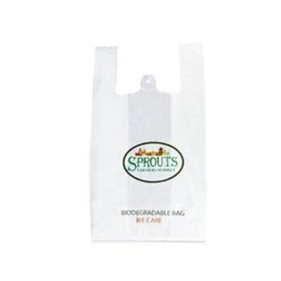 China grocery Compost Cornstarch Pla Carry Bags for sale