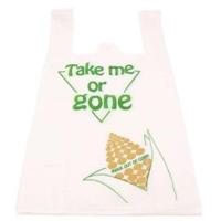 China 8cm Colorful Shopping Compostable Pla Vest Plastic Bags With Logos for sale