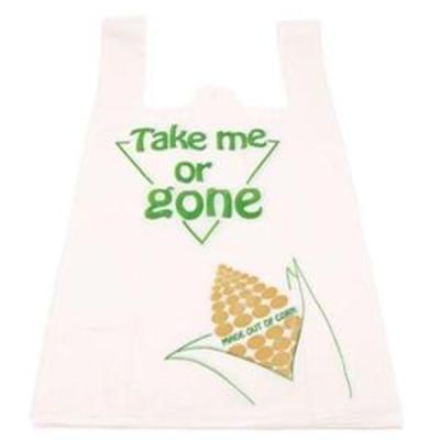 China 8cm Colorful Shopping Compostable Pla Vest Plastic Bags With Logos for sale