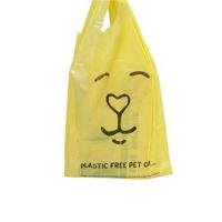 China 6cm  Vest Handle Plastic Printed Bread Biodegradable Grocery Bags For Packaging for sale