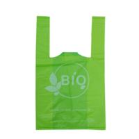 China Foldable Grocery Shopping Reusable Biodegradable T Shirt Bags for sale