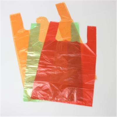 China PE Handle Shopping Merchandise Retail Biodegradable Printed Plastic Vest Carrier Bags for sale