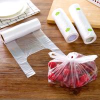 China Segment Style Hand Tear Disposable Clear Fish Freezer Tube Bags Fresh Keeping for sale