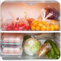 China PE Freshness Fruits Clear extra large Freezer Plastic Bags for meat On Roll safety for sale