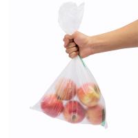 China Fresh Vegetables 8 mil Printed Seal Produce Supermarket Plastic Bags Roll for sale
