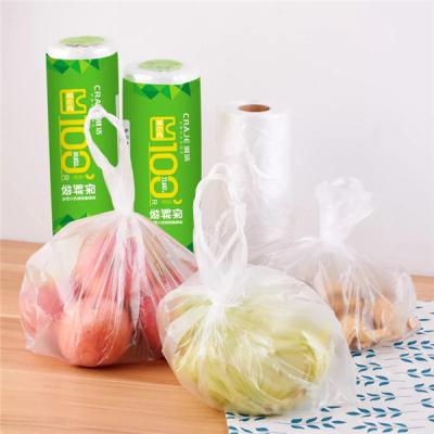 China 4 Mil Produce Supermarket Plastic Bags Roll for sale