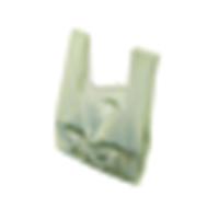 China 16 X 32cm Shopping Thank You Polyethylene Biodegradable White Blue Hdpe Carrier Bags for sale