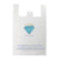 China Corn Starch Die Cut Shopping Clear HDPE Ldpe Poly Bags for sale