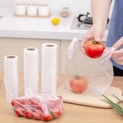 China Flat Bottom Freezer Bags On A Roll for sale