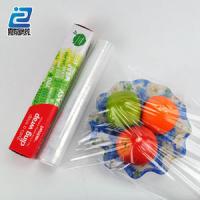 China Big Catering Baking PVDC PE Food Stretch Cling Film 30cm Wide For Microwave for sale