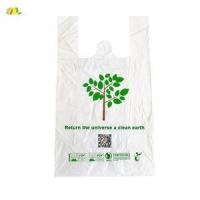 China Color Printing HDPE Food Packaging Retail Cassava Biodegradable Corn Starch Bags for sale