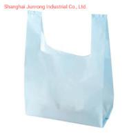 China 18X22 HDPE Printed Bioplastics Vest Handle Bio Compostable Carry Bags for sale