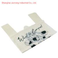 China Folding Supermarket Plastic Shopping Grocery Compostable Biodegradable T Shirt Bags for sale