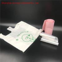 China HDPE T Shirt Shopping Large White Compostable Grocery Bags 13