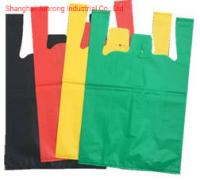 China HDPE T Shirt Shopping Large White Compostable Grocery Bags 13